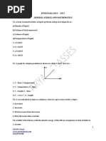 NSEJS 2011 2012 Question Paper and Solution | PDF