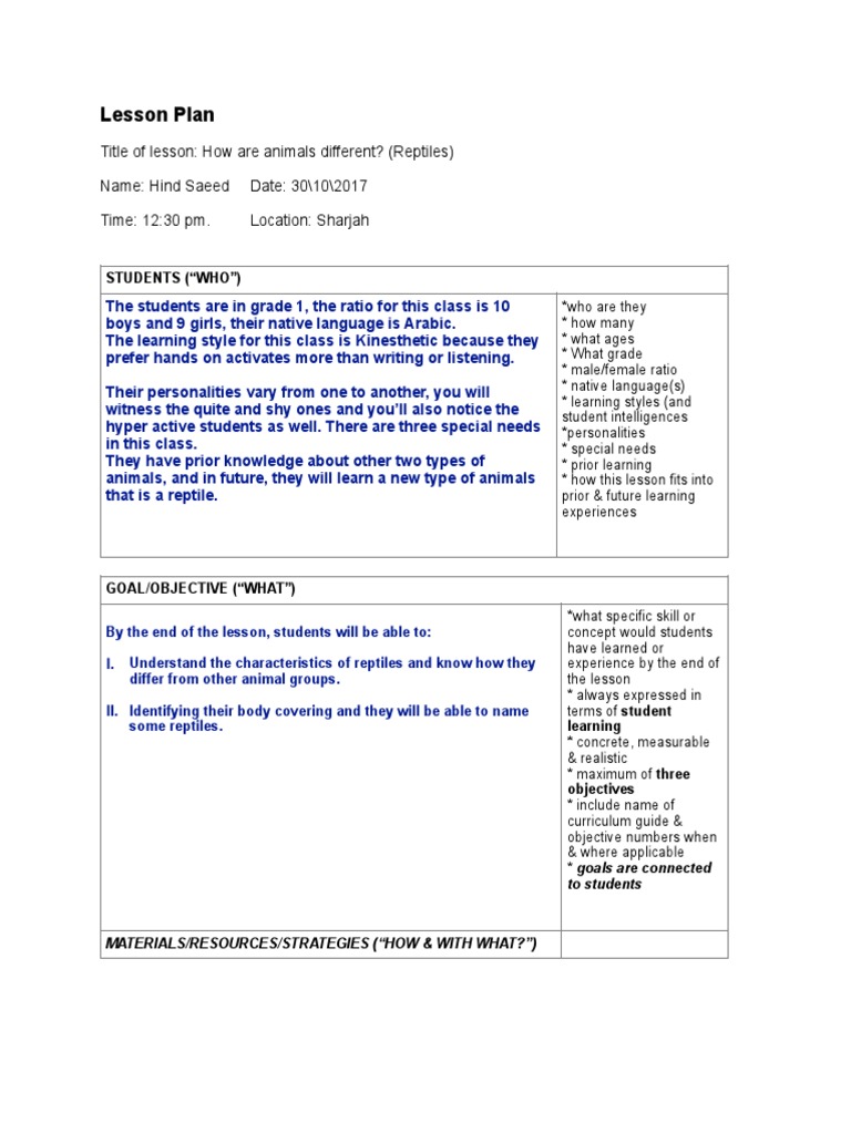 Lesson Plan 2 | Download Free PDF | Lesson Plan | Special Education