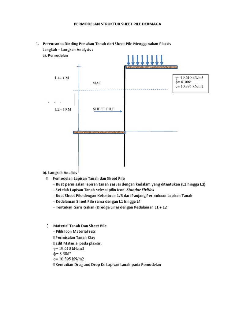 Plaxis Sheet Pile | PDF