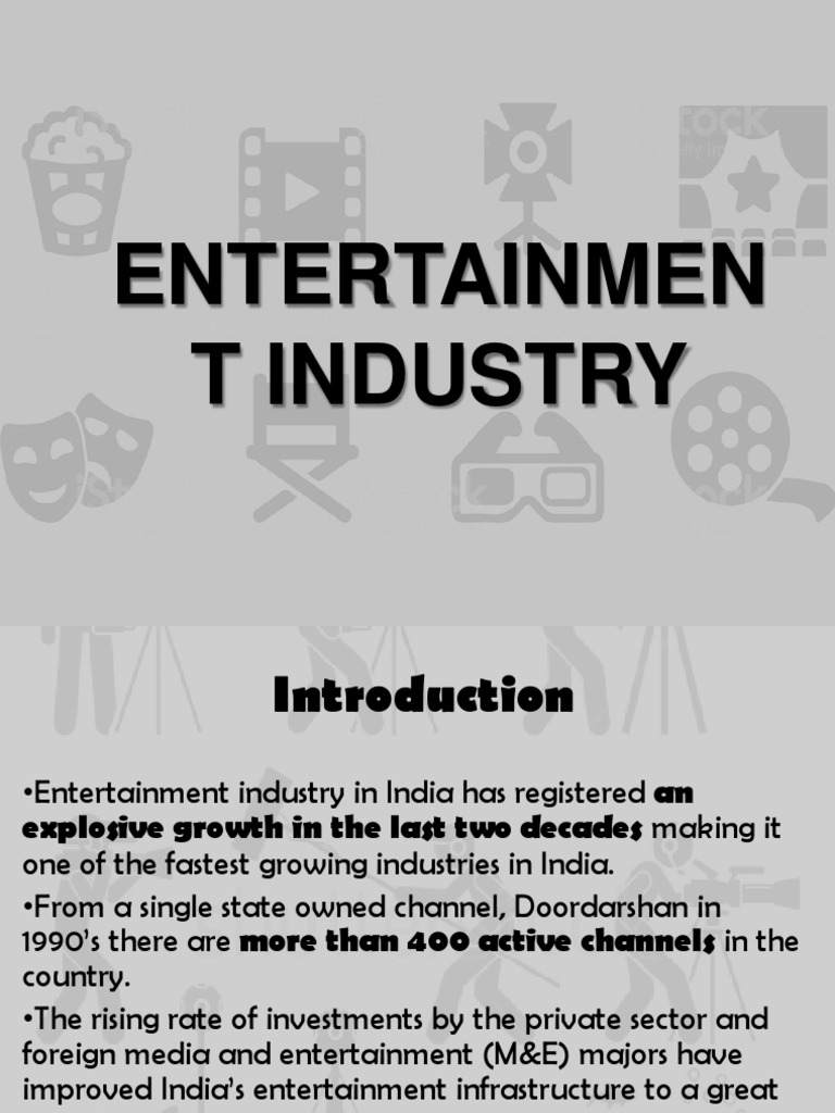 Growth of India's Entertainment Industry | PDF | Television | Mass Media
