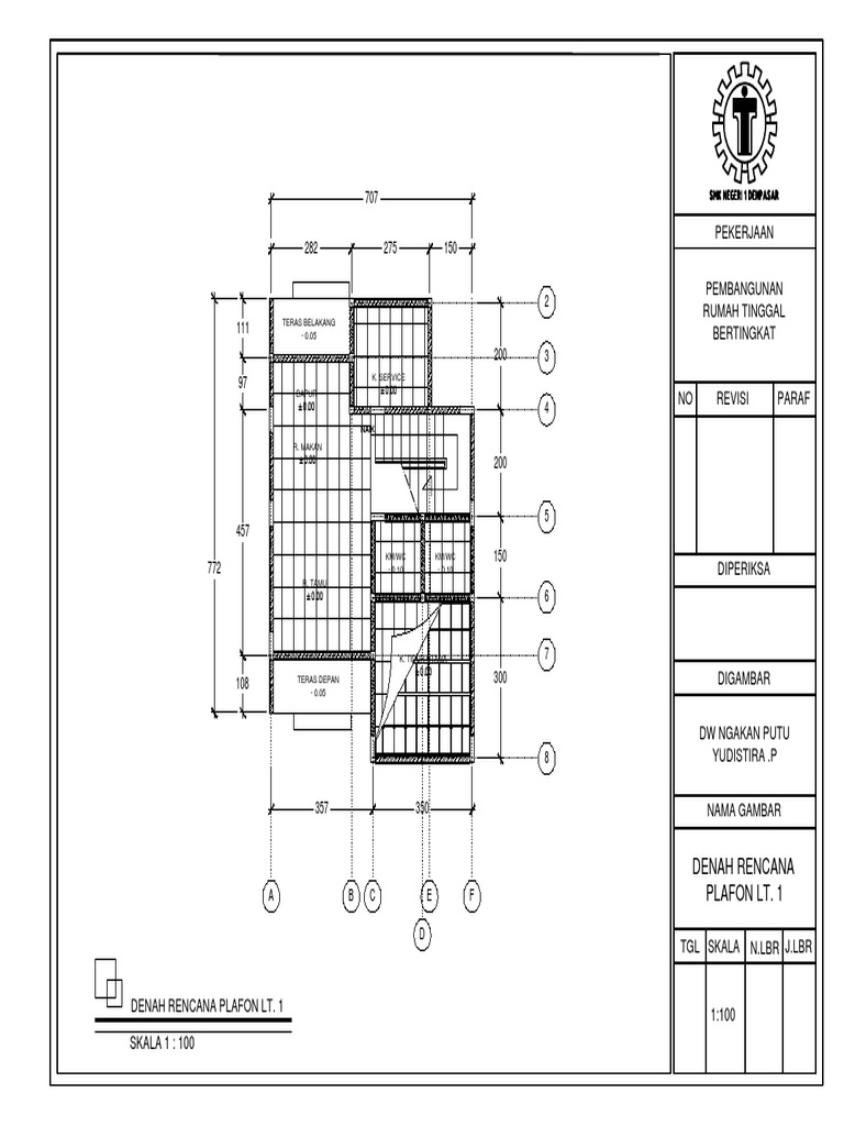 Denah Plafon 1 | PDF
