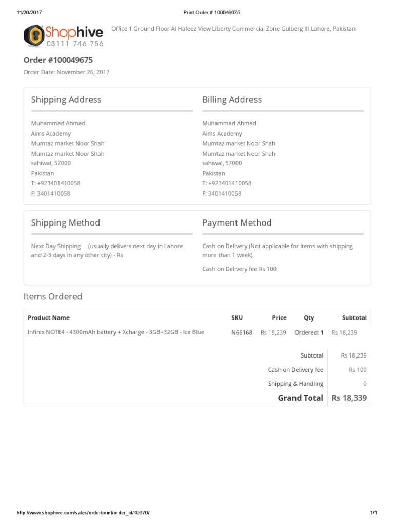 Print Order # 100049675 | PDF