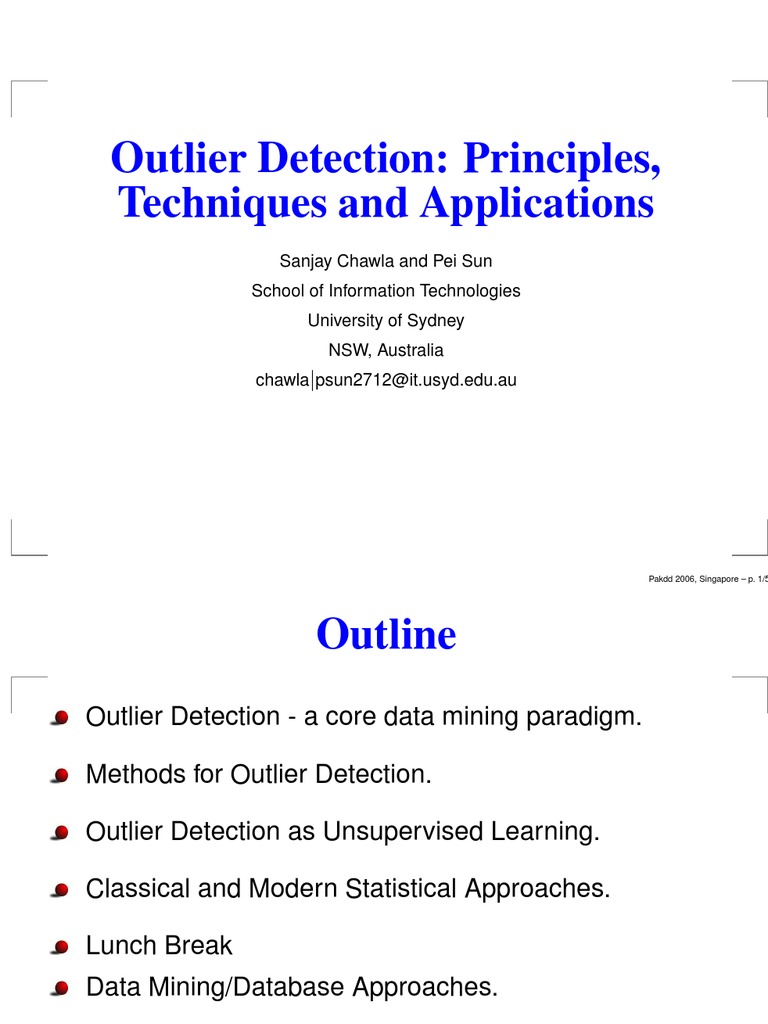 Outlier Detection Techniques Overview | PDF | Outlier | Normal Distribution