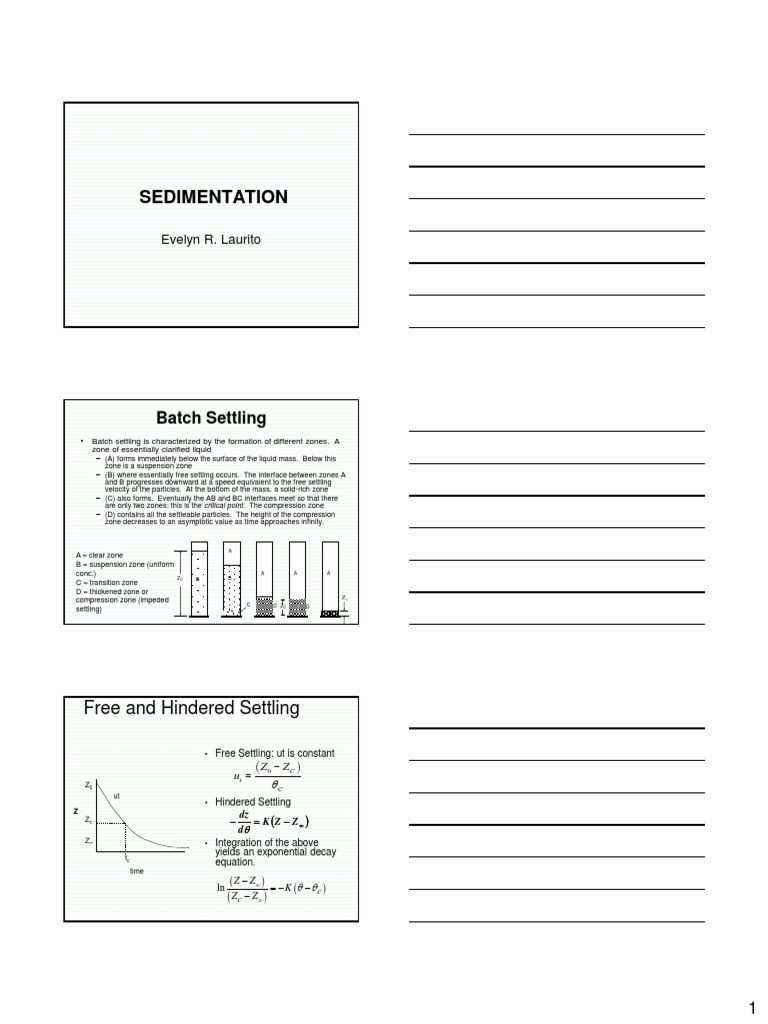 4 Sedimentation | PDF | Physical Sciences | Physics