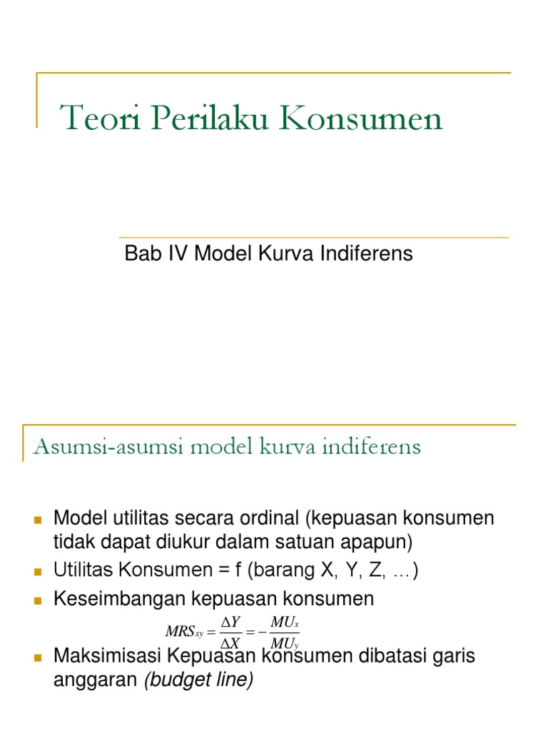 02 Preferensi Konsumen | PDF
