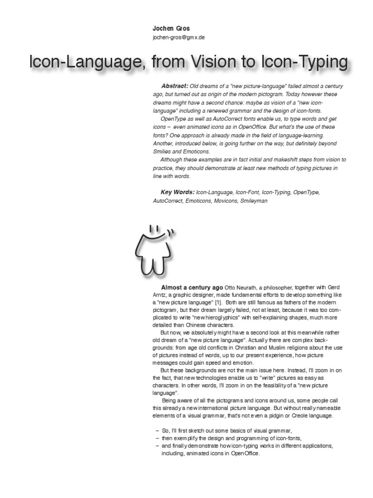 Icon Language | PDF | Icon (Computing) | Typefaces