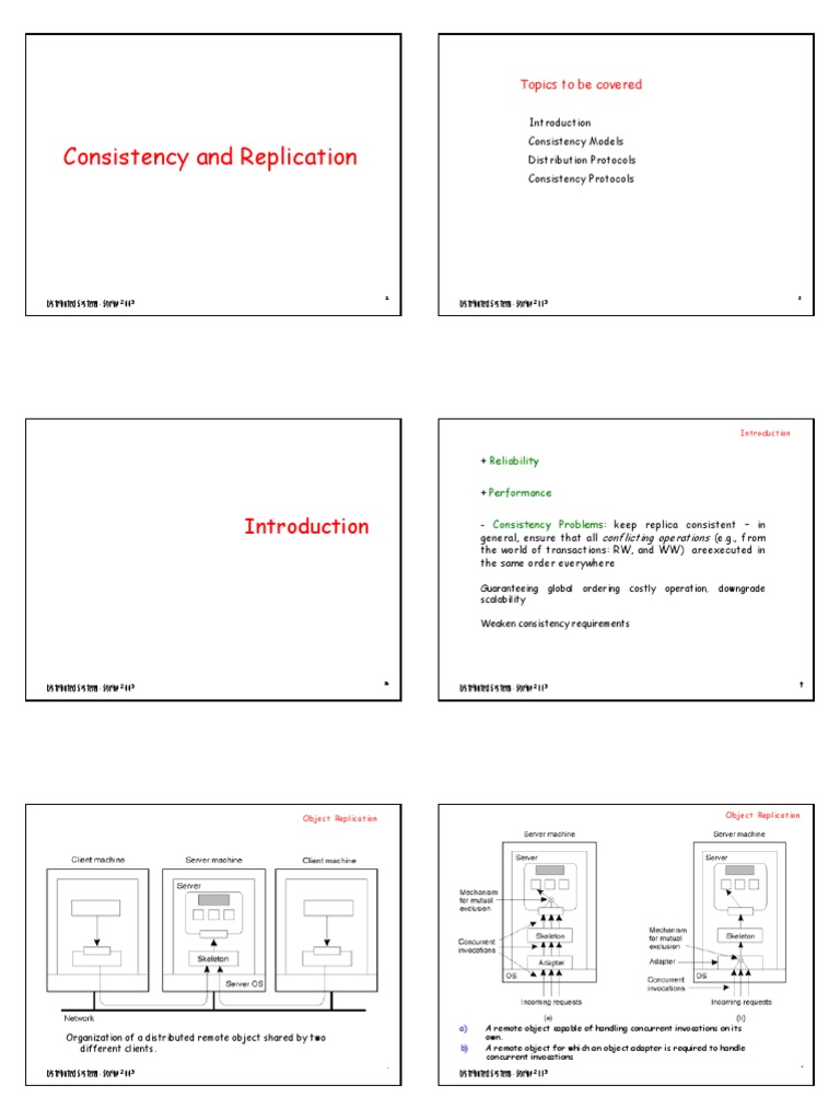 DS Consistancy and Replication (Mod 7) | PDF | Areas Of Computer Science | Computer Hardware