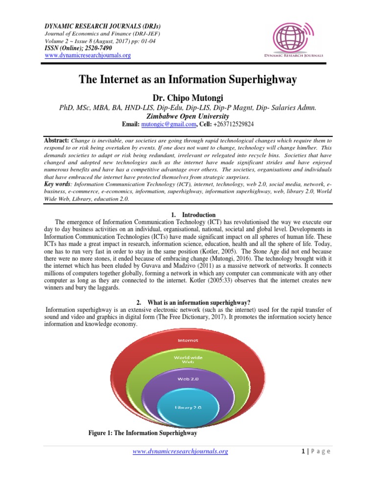 The Internet as an Information Superhighway | Internet | Information ...