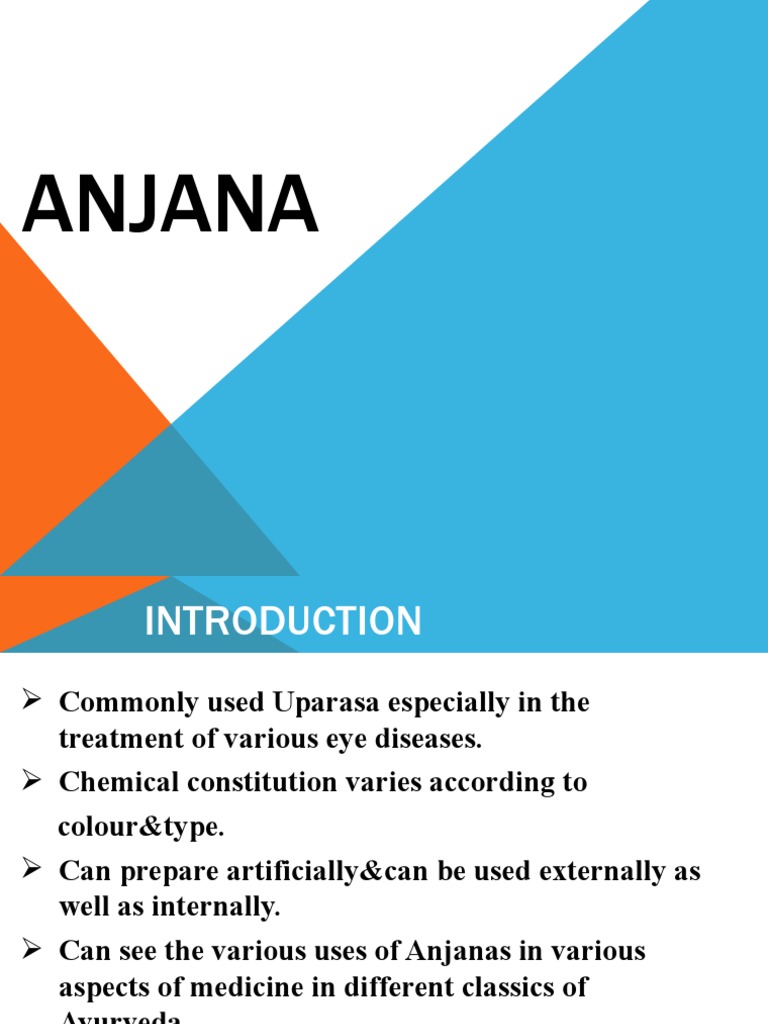 Anjana (5 Types of Anjana From Rasashastra) | PDF | Minerals | Silver