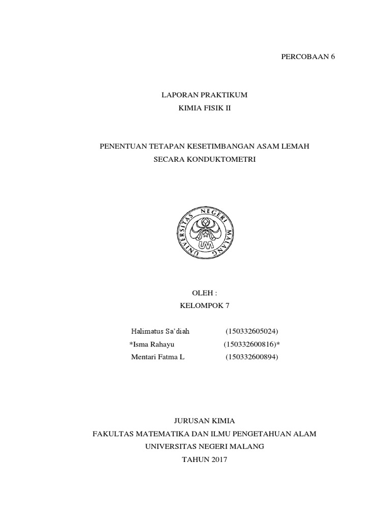 Tetapan Kesetimbangan Asam Lemah | PDF
