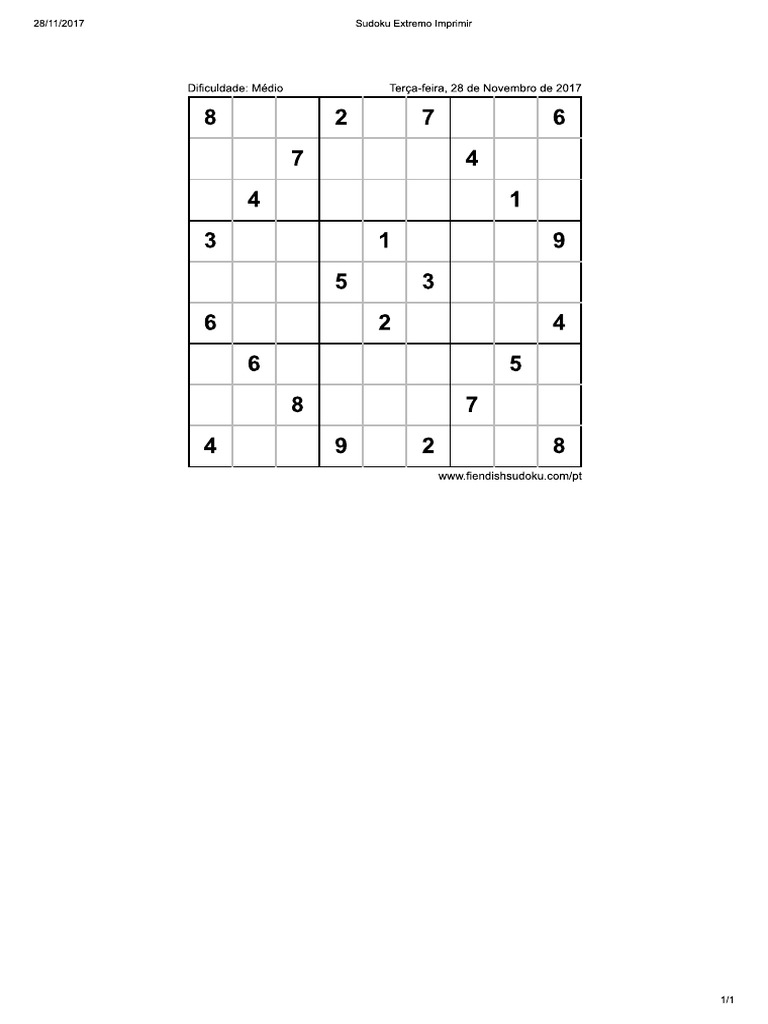 Sudoku Extremo Imprimir | PDF