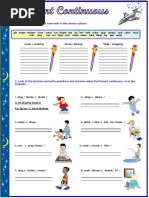 Klasa 5 Ćwiczenia Present Continuous | PDF