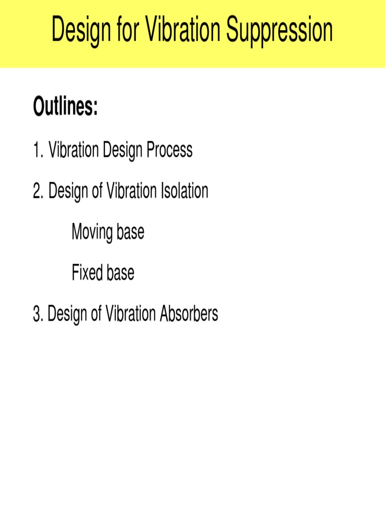 Vibration Control Through Design Modifications | PDF | Mechanical ...