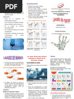 Triptico de Lavado de Manos | PDF | Lavado de manos | Medicina