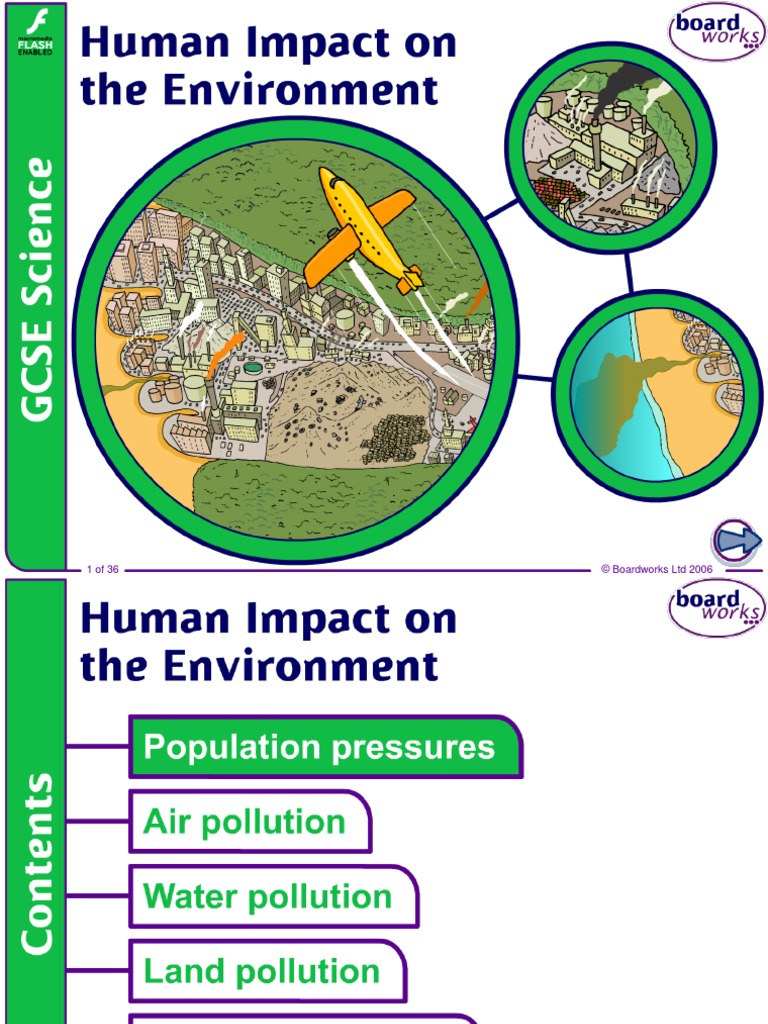 Human Impact On The Environment | PDF | Greenhouse Gas | Atmosphere Of ...