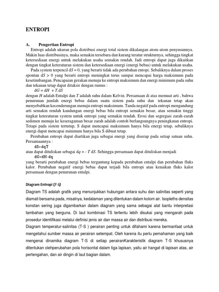 Diagram Entropi | PDF