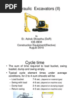 Excavator Productivity Calculation Guide | PDF | Nature