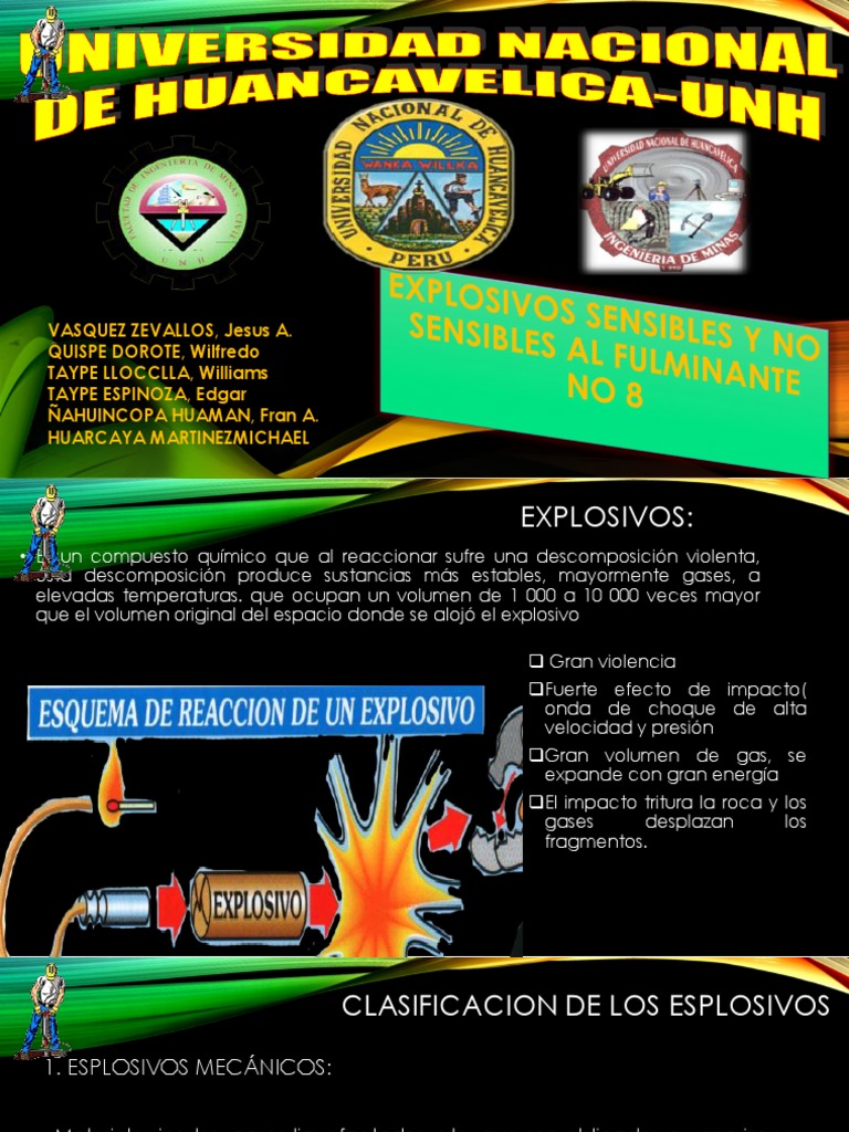 Tipos y Clasificación de Explosivos | PDF | Materiales | Sustancias ...