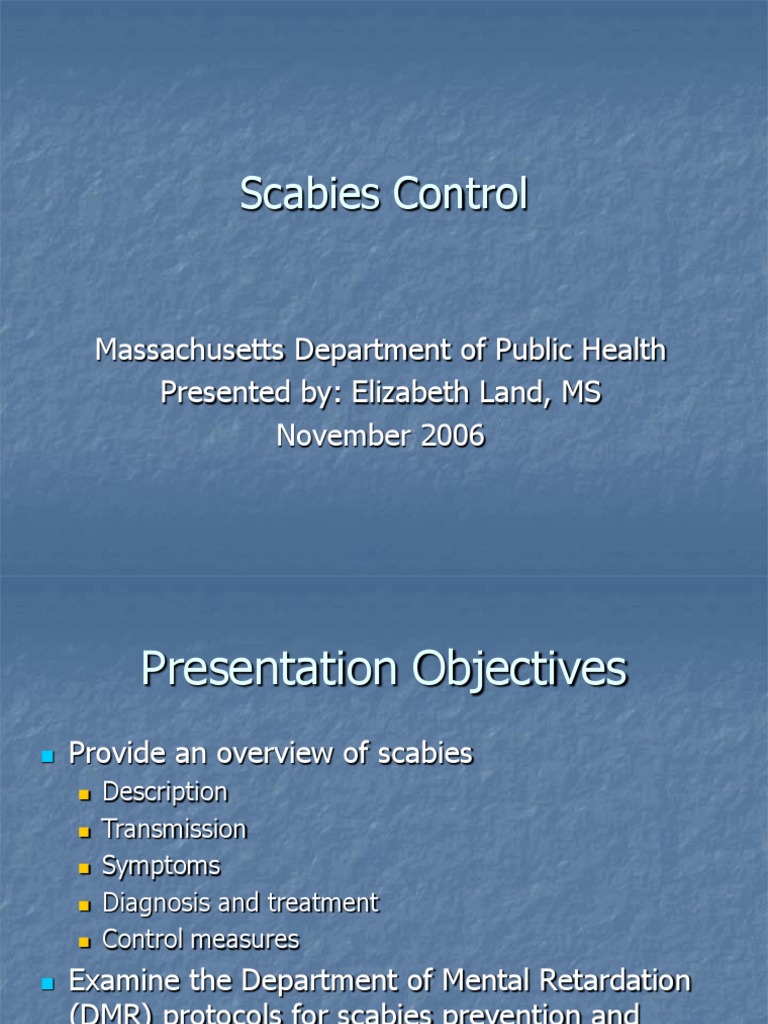Treatment Scabies Control | PDF | Clinical Medicine | Health Sciences