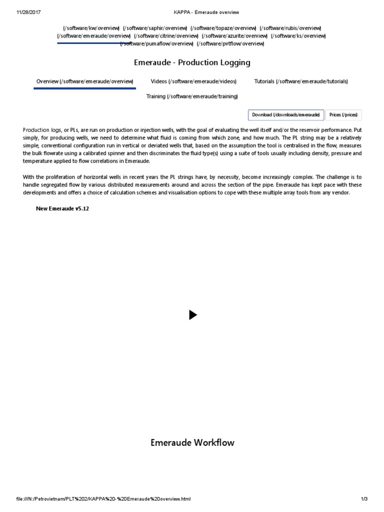 An Overview of Emeraude Production Logging Software for Interpreting ...