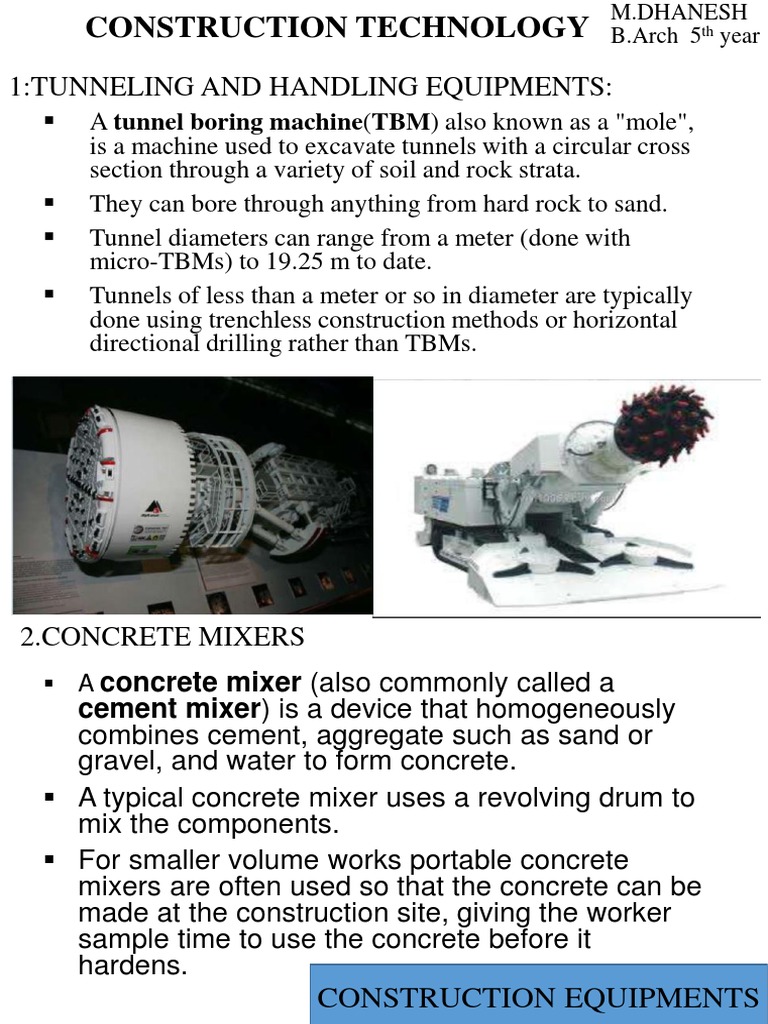 Construction Technology | PDF | Tunnel | Concrete