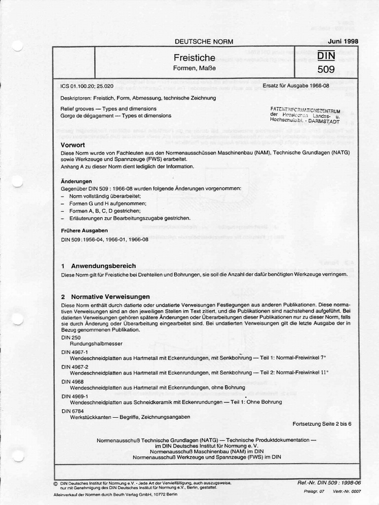 Din 509 PDF | PDF