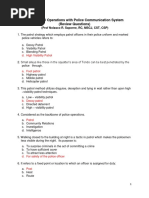 PNP Ethics and Professional Conduct Exam | PDF | Courage | Police