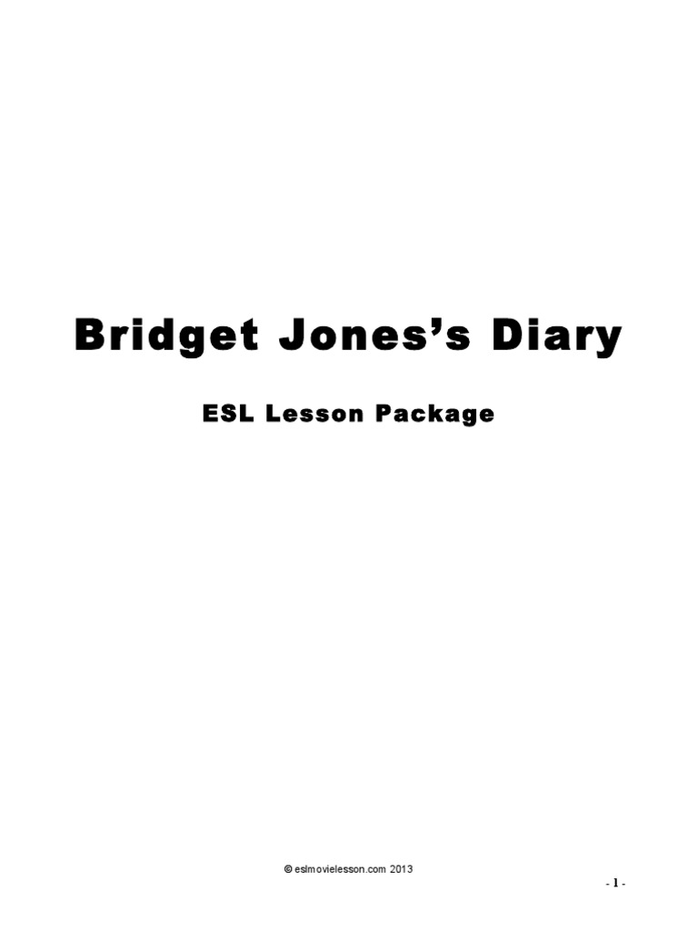 Bridget Jones Diary Preview | PDF | Reading Comprehension | Languages