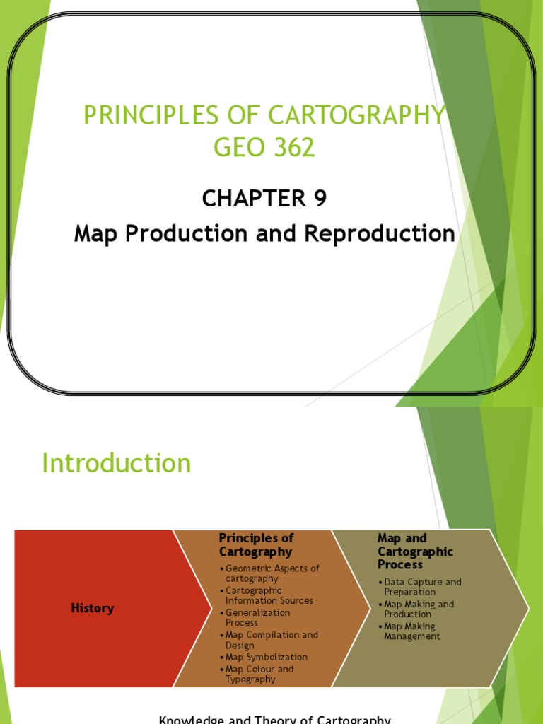 Principles of Cartography GEO 362: Map Production and Reproduction ...