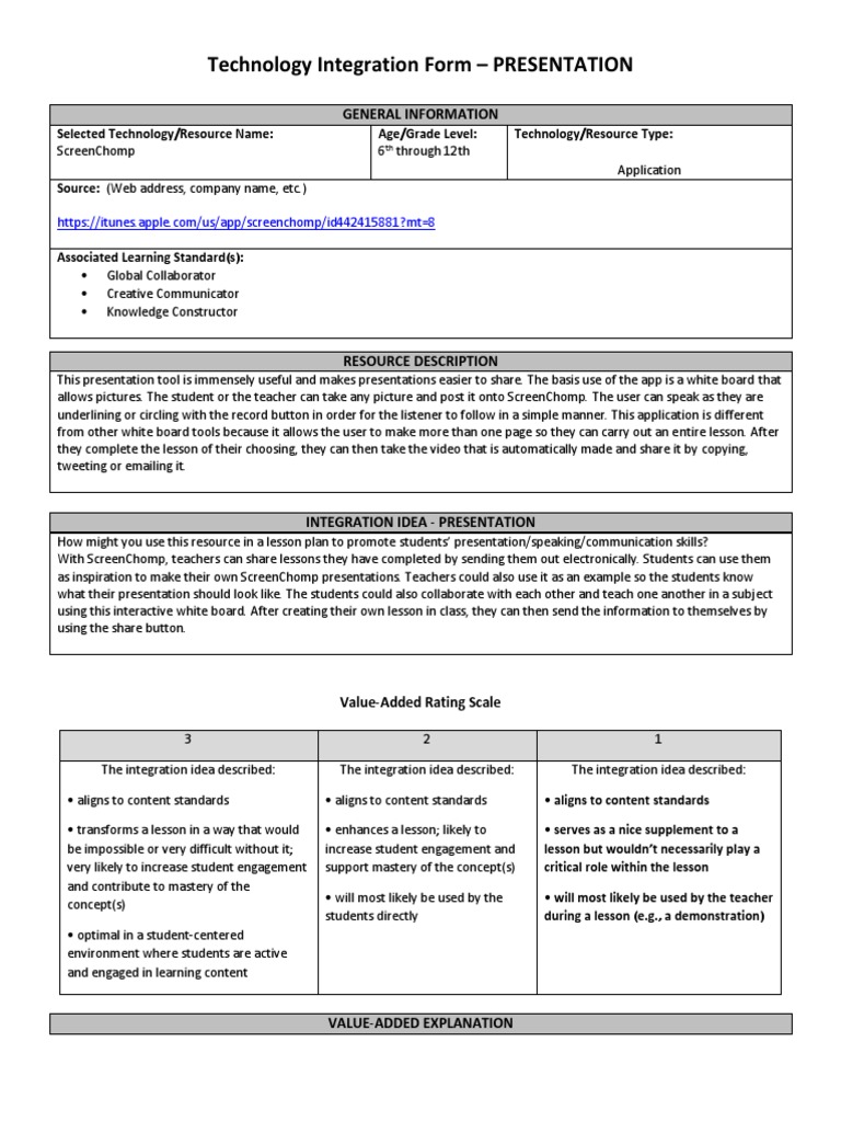 Technology Integration Presentation | PDF | Communication | Computing