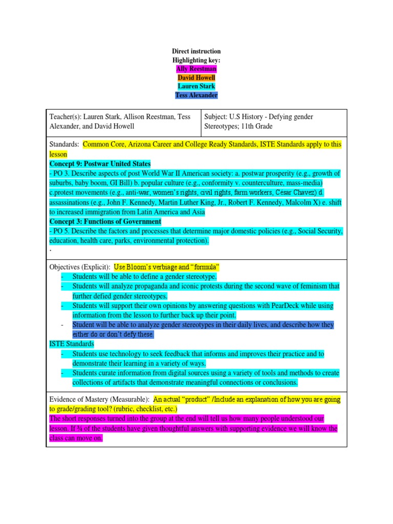 Defying Gender Stereotypes in U.S. History | PDF | Gender | Gender Studies