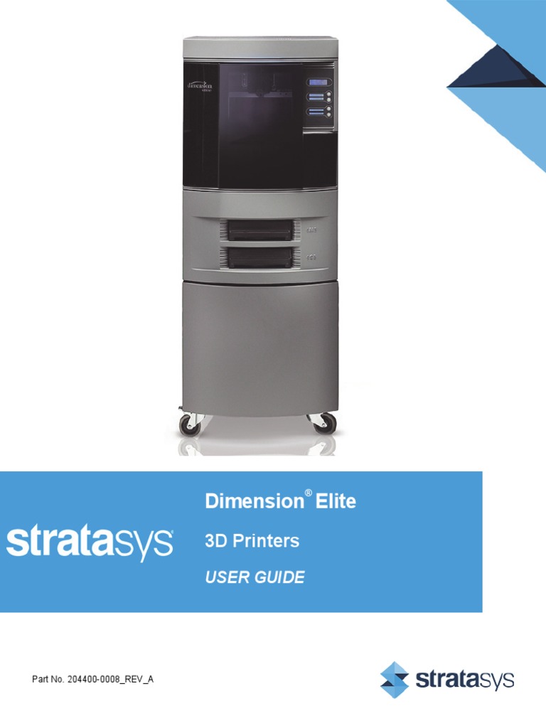 User Guide Strarasys - Dimension Elite - 3D Printer | PDF | Ip Address ...