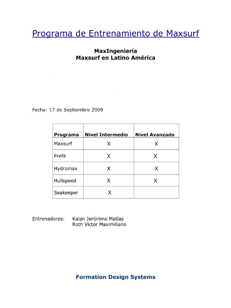 Curso Maxsurf | PDF