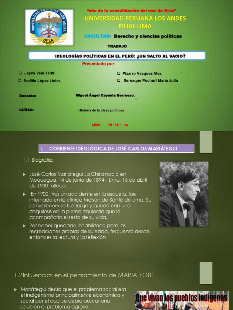 Corrientes Ideologicas Del Peru | PDF | Teorías políticas | Gobierno