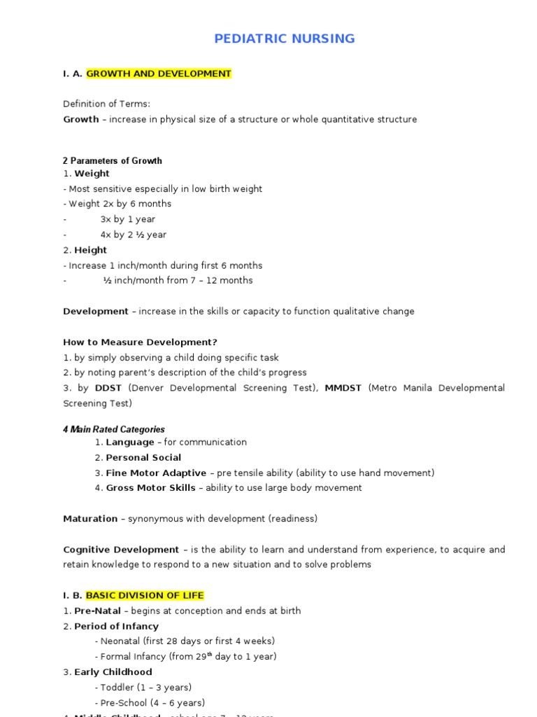 Pediatric Nursing | PDF | Atrium (Heart) | Heart Valve