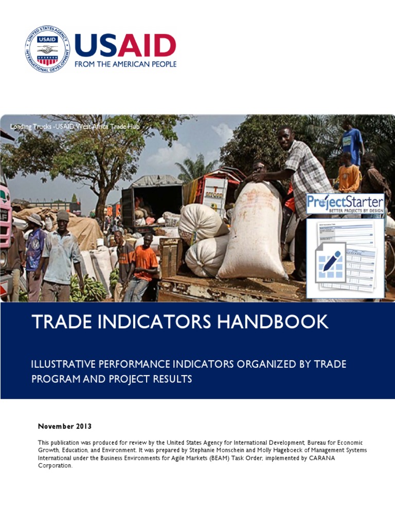 Trade Indicator Handbook FINAL 2013 | PDF | United States Agency For ...