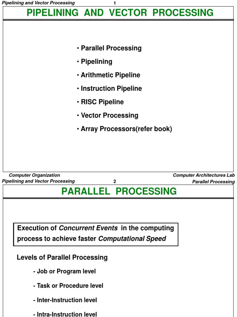 Pipelining and Vector Processing Chapter 9 | PDF | Parallel Computing ... Pipelining and Vector Processing Chapter 9 | PDF | Parallel Computing ...