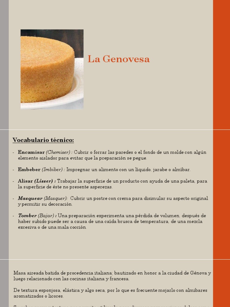 La Genovesa | PDF | Alimentos | Preparación de comida y bebida
