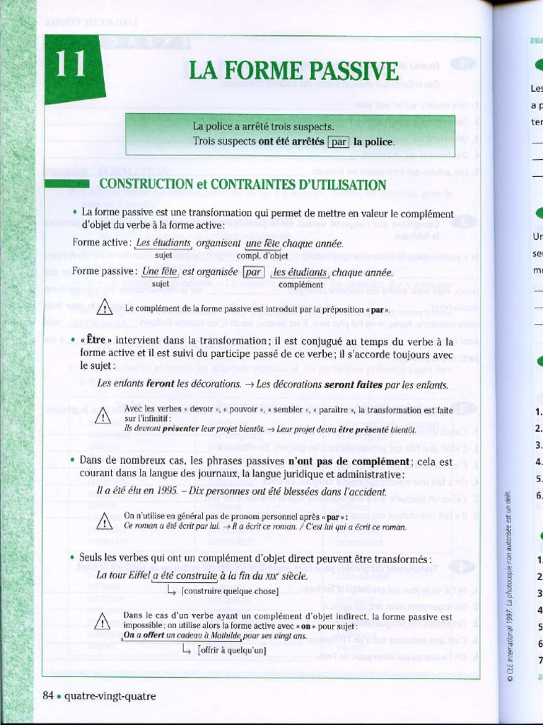 Forme Passive French | PDF