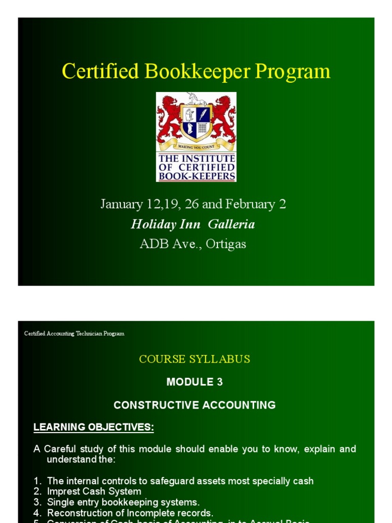 CB Module 3 Constructive Accounting | PDF | Cheque | Deposit Account