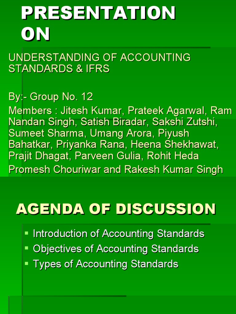 Accounting Standards and IFRS Overview | PDF | Investing ...