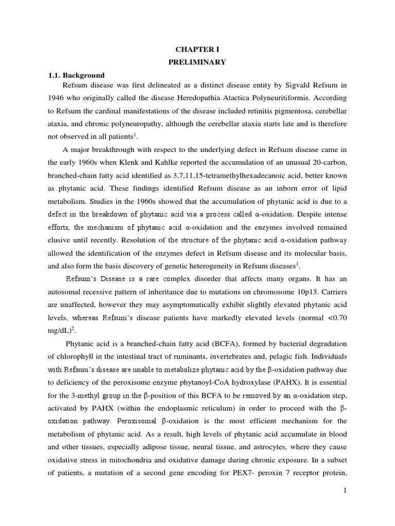 Refsum Disease | Download Free PDF | Clinical Medicine | Medicine