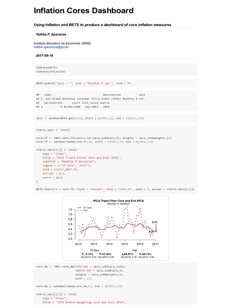 Inflation R Package Vignette | PDF | Inflation | Computing And ...