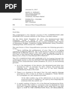 Notice of Post-Disqualification Format | PDF | Verification And ...