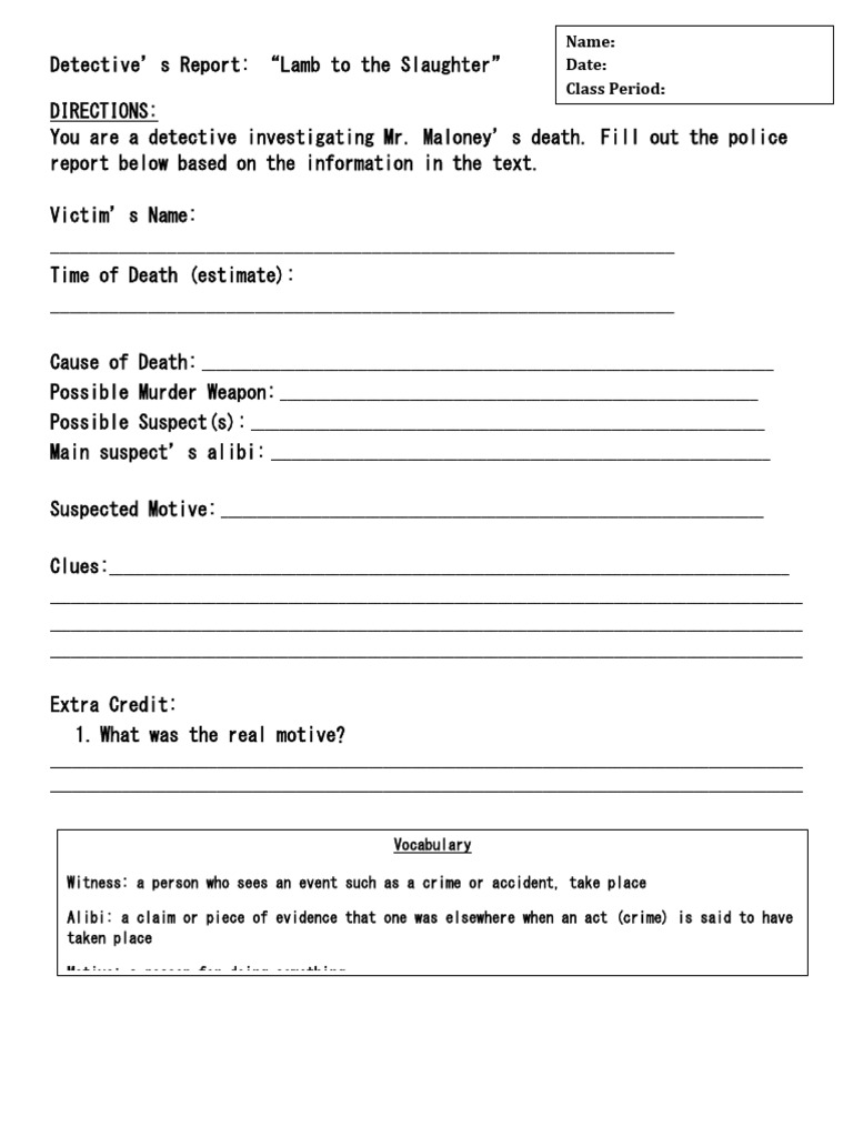 Name: Date: Class Period | PDF