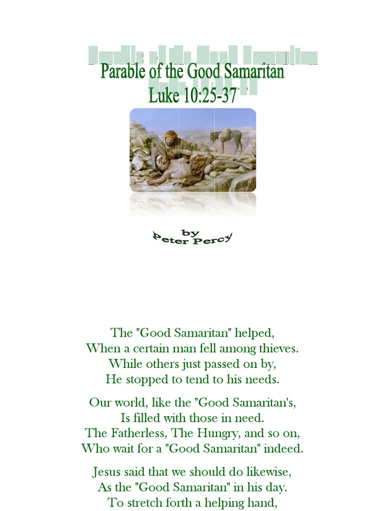 Parable of The Good Samaritan | PDF | Jesus