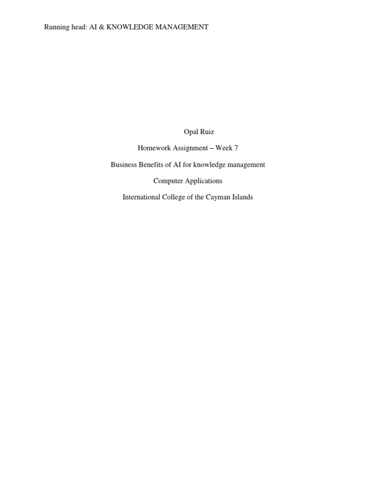 Ai Assignment | PDF | Artificial Intelligence | Intelligence (AI) & Semantics