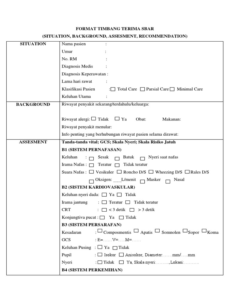 Format Timbang Terima Sbar | PDF