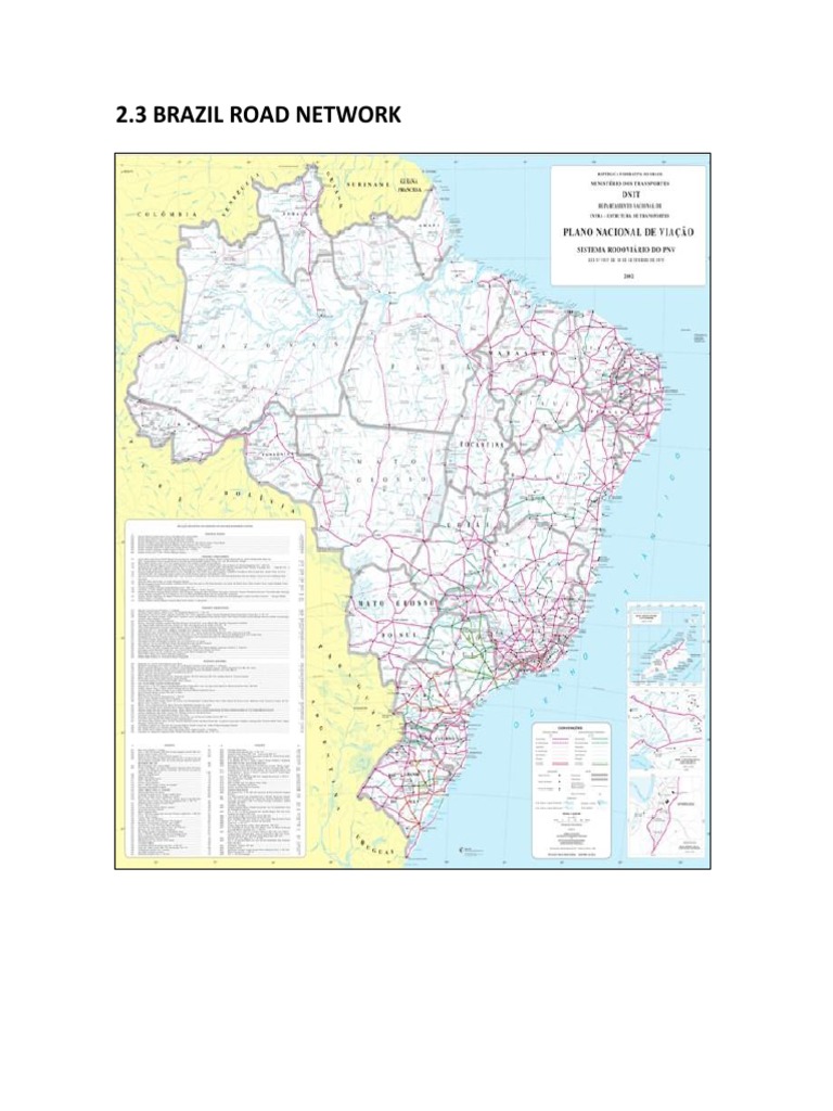 2.3 Brazil Road Network | PDF | Traffic Collision | Road