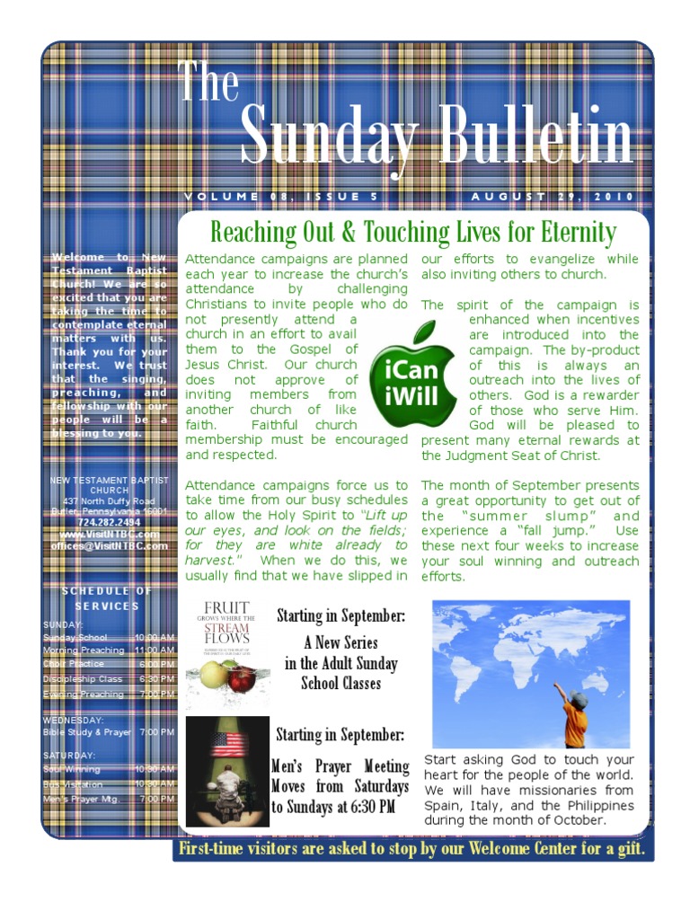 September Attendance Campaign Guide | PDF | Salvation | Sin